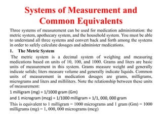 Maths in Pharmacology (BSN).pptx | Chemistry | Science
