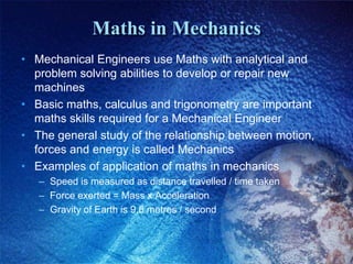 Maths in science | PPTX