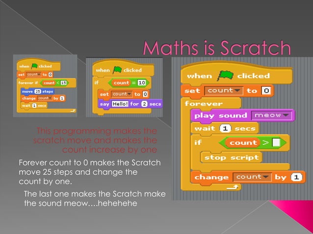 Maths in scratch 2 | PPT
