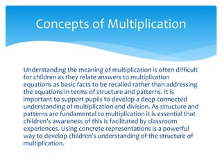 Maths inset june 2015 multiplication | PPTX