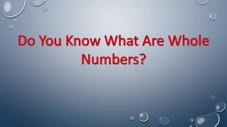 Maths integers | PPT