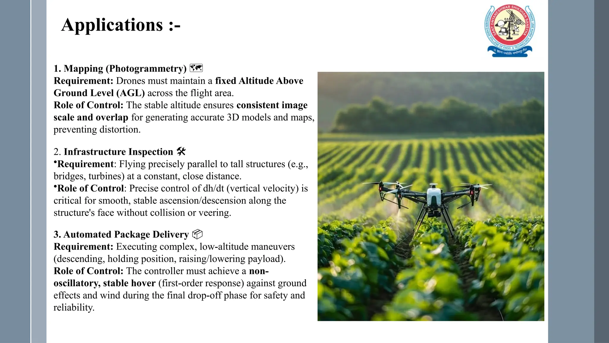 Drone Altitude control Using first order DErvites | PPTX