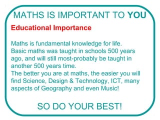 Maths isimportant | PPT