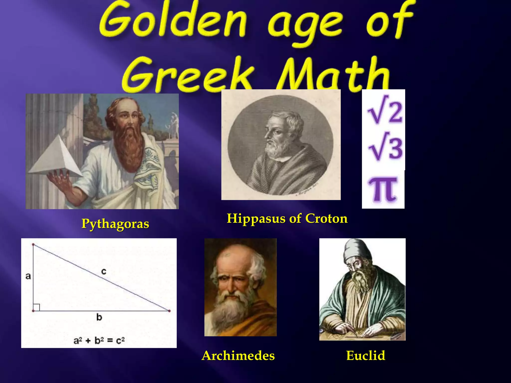 Maths journey- Ancient to Modern Period | PPTX