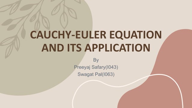 Maths LADE Presentation using cauchy euler .pptx