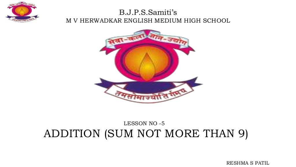 maths lesson no 5 Addition (not more than 9) 2022-23.pptx