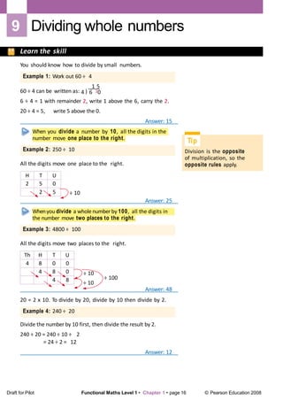 Maths level 1 chapter 1 learner materials | PPTX