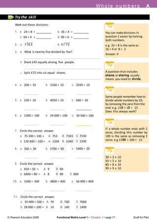 Maths level 1 chapter 1 learner materials | PPTX