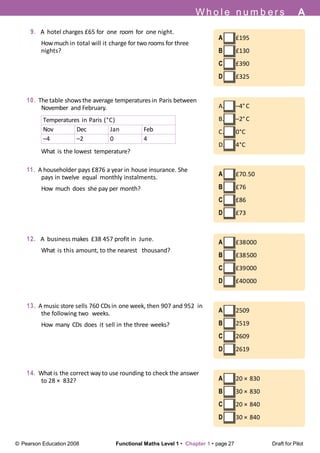 Maths level 1 chapter 1 learner materials | PPTX