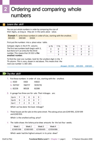 Maths level 1 chapter 1 learner materials | PPTX