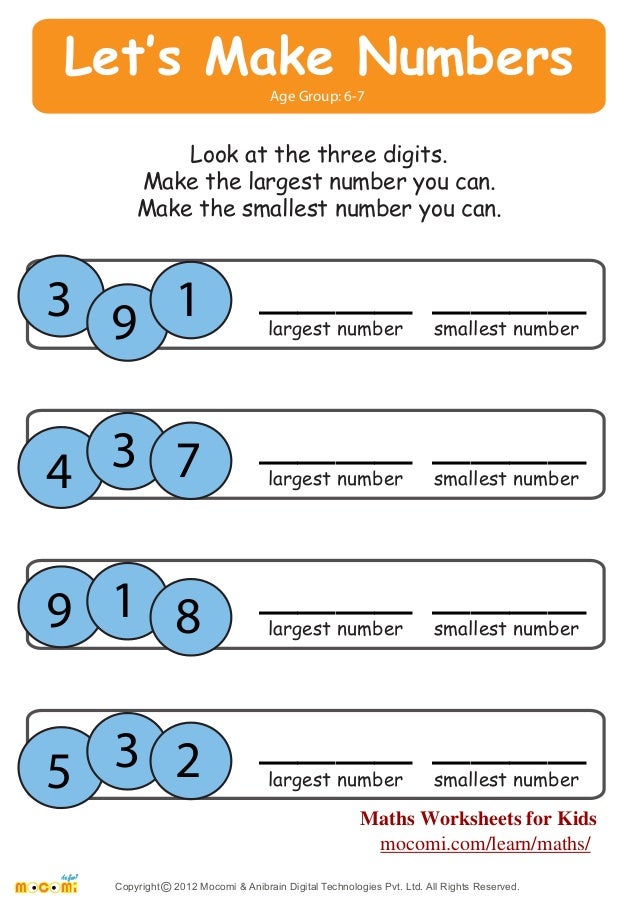 Let s Make Numbers Maths Worksheets For Kids Mocomi Let s Make Numbers Maths Worksheets For Kids Mocomi