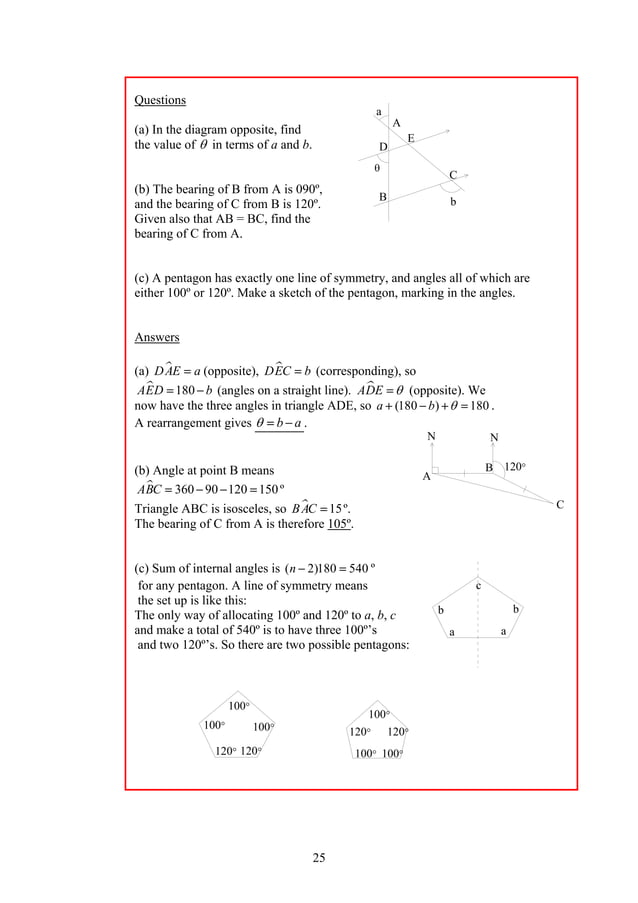 Maths Revision Notes - IGCSE | PDF