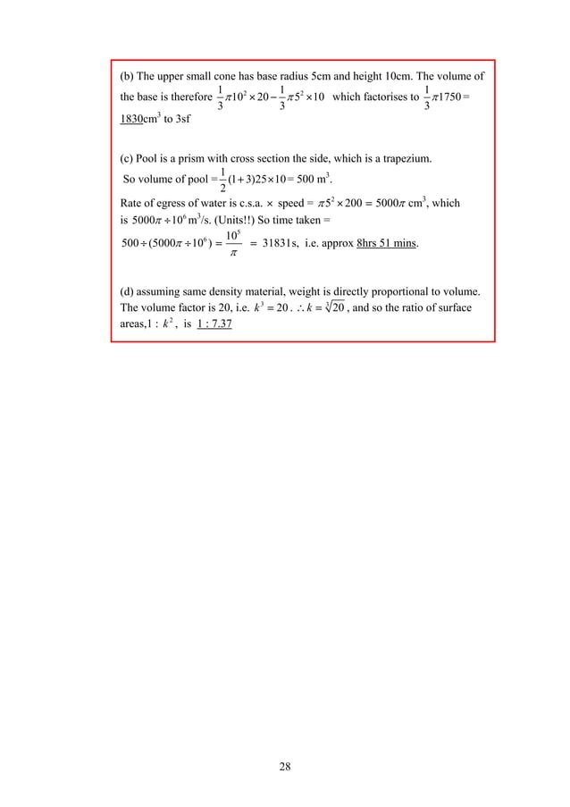 Maths Revision Notes - IGCSE | PDF