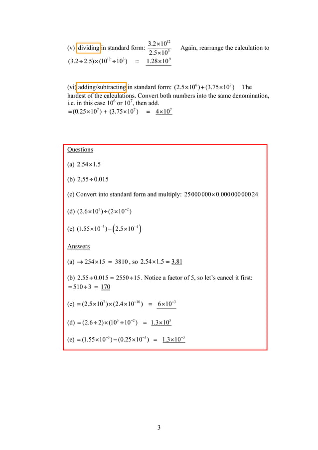 Maths Revision Notes - IGCSE | PDF