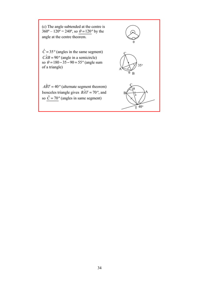 Maths Revision Notes - IGCSE | PDF