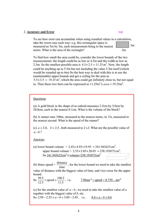 Maths Revision Notes - IGCSE | PDF