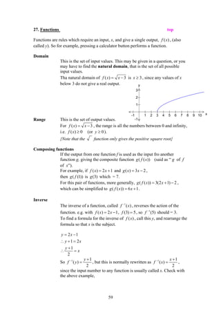 Maths Revision Notes - IGCSE | PDF