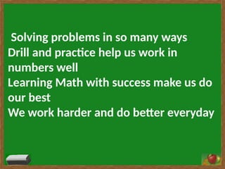 MATH SONG FOR GRADE SIX TOP OF THE WORLD | PPTX