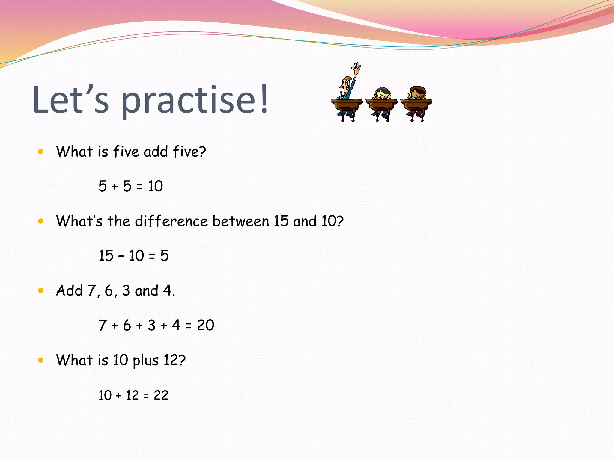 Maths operations | PPTX