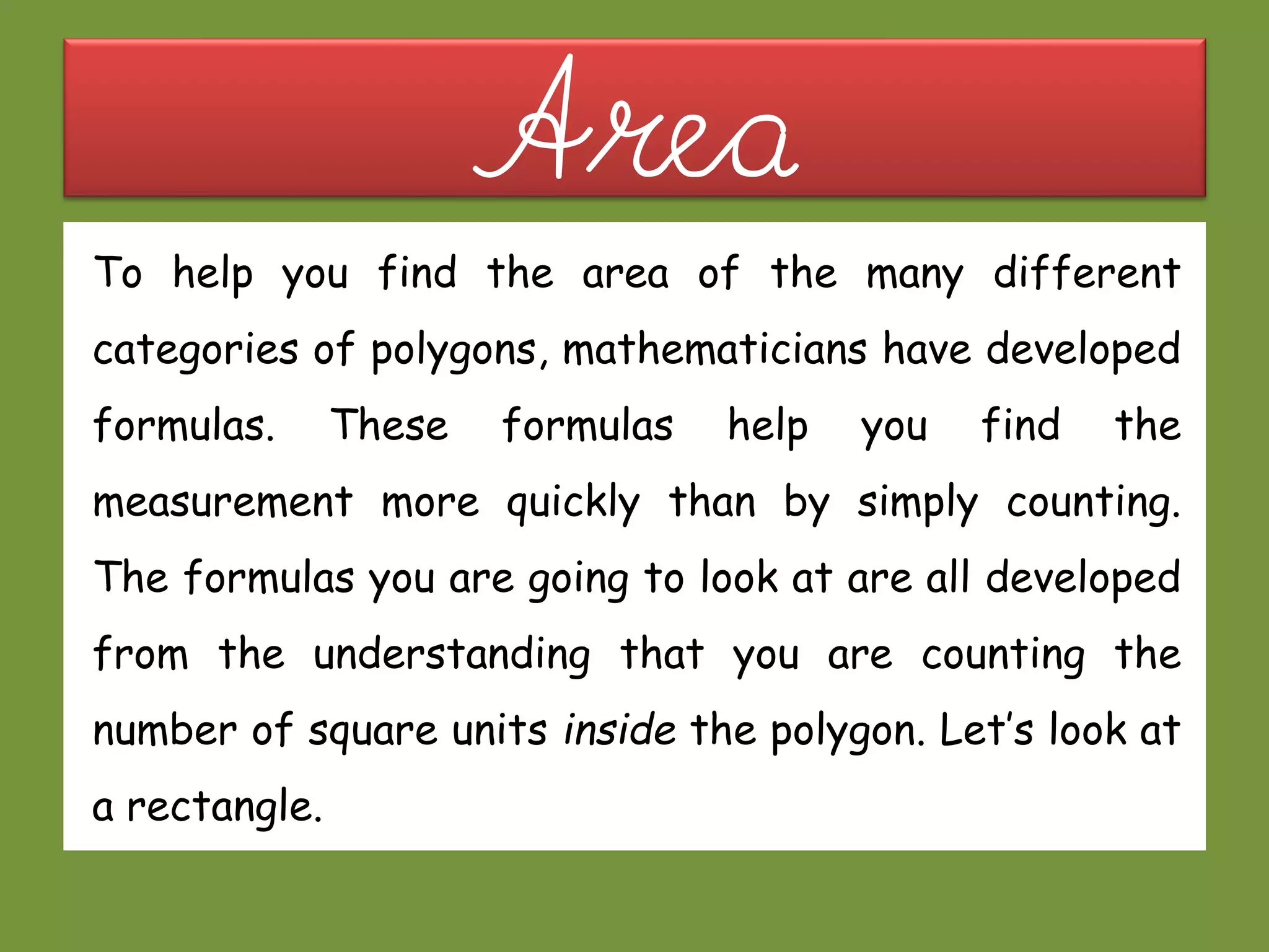 Mathematics: Perimeter and Area Lesson | PDF