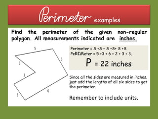 Mathematics: Perimeter and Area Lesson | PDF