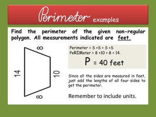Mathematics: Perimeter and Area Lesson | PDF