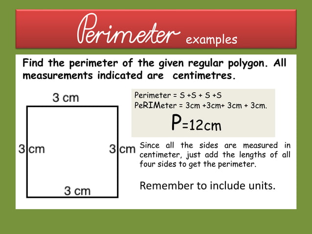 Mathematics: Perimeter and Area Lesson | PDF | Physics | Science