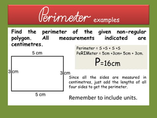 Mathematics: Perimeter and Area Lesson | PDF