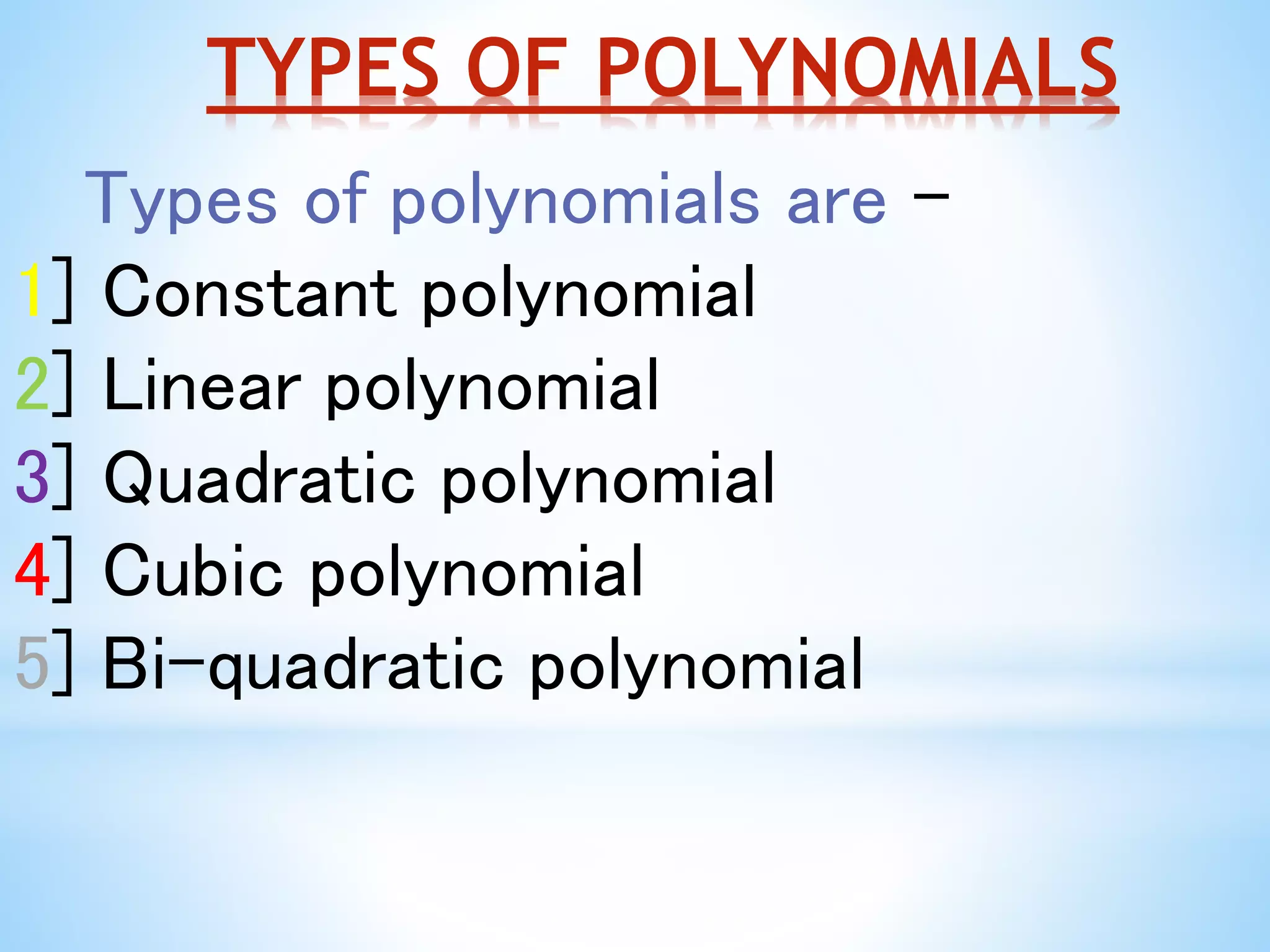 Maths polynomials | PPTX