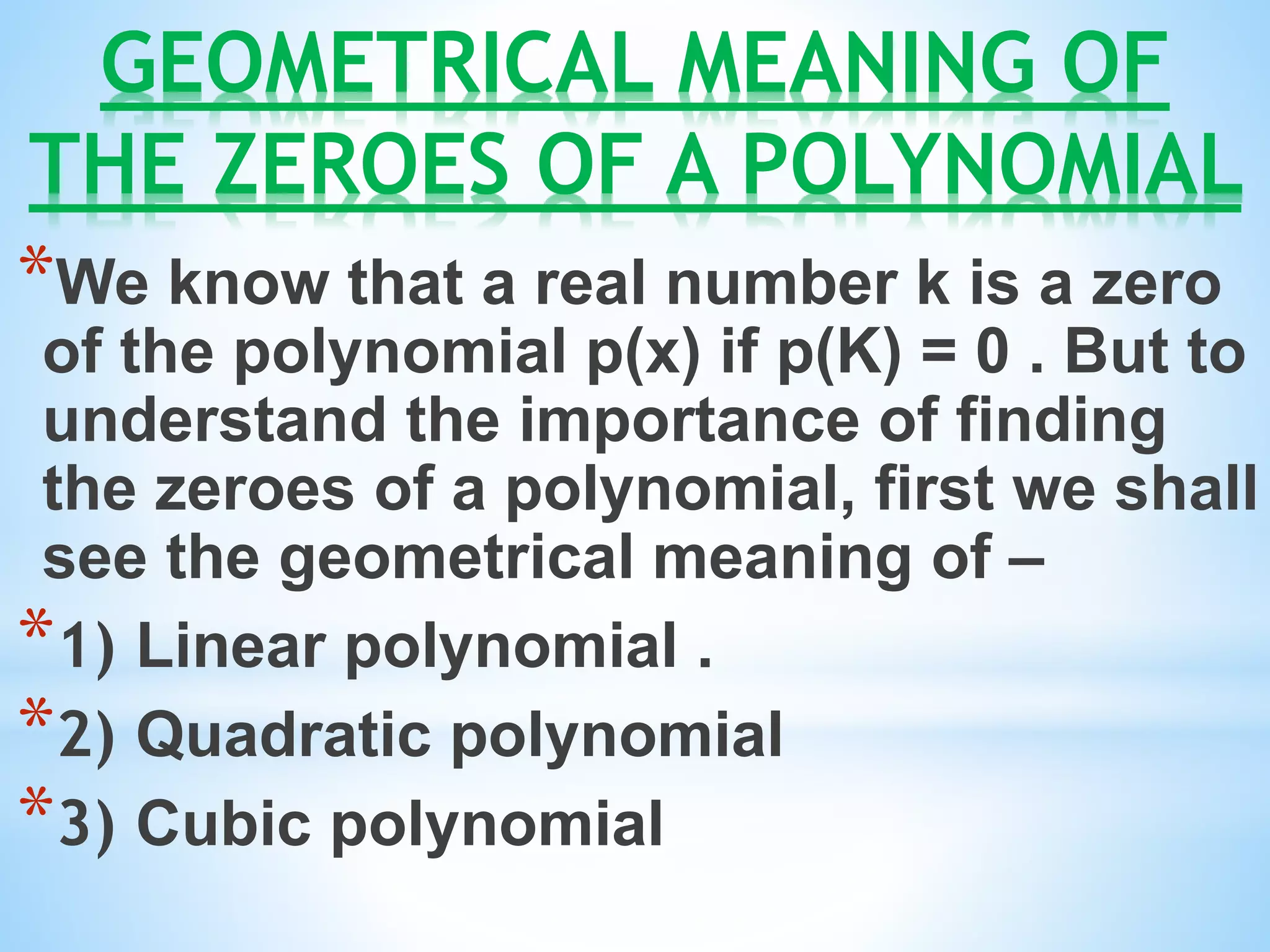 Maths polynomials | PPTX