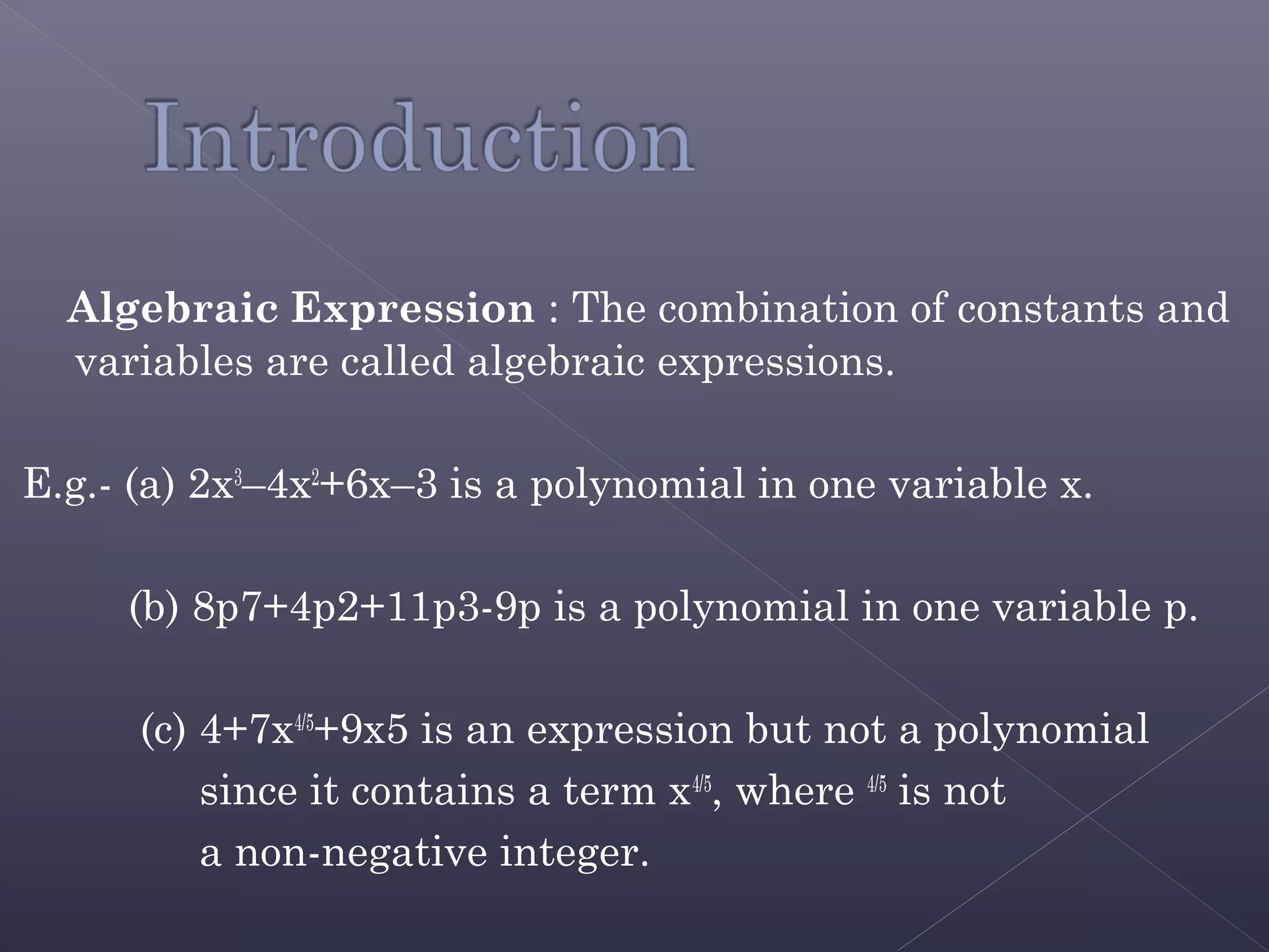 Maths polynomials 9th | PPT