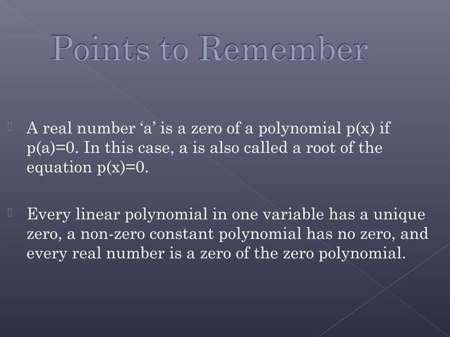 Maths polynomials 9th | PPT