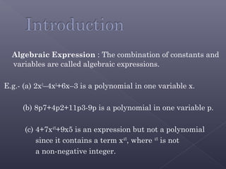 Maths polynomials 9th | PPT
