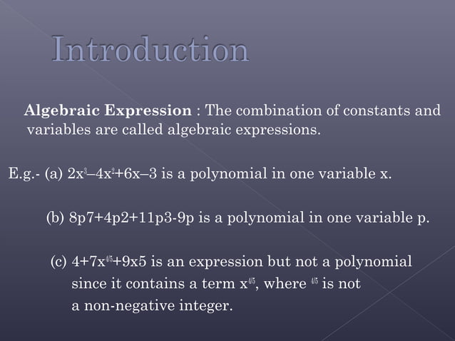Maths polynomials 9th | PPT
