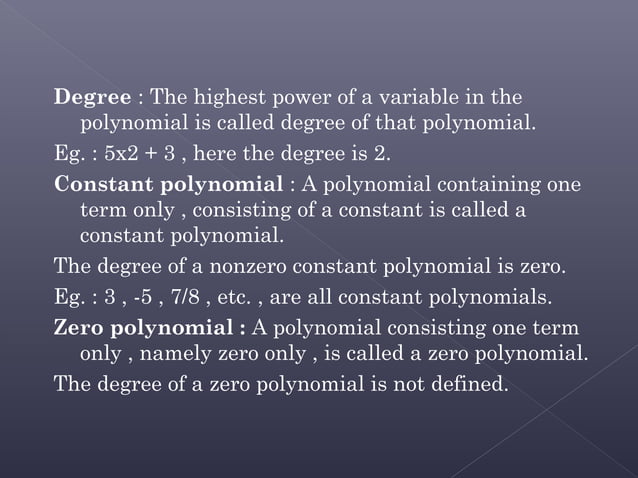 Maths polynomials 9th | PPT