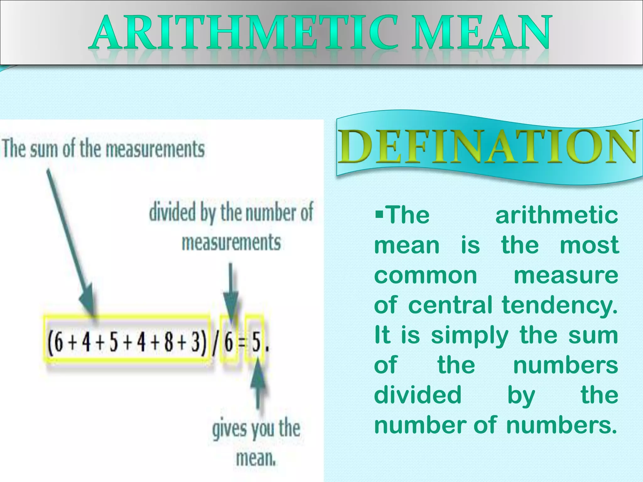 MEASURES OF CENTRAL TENDENCY AND MEASURES OF DISPERSION | PPTX