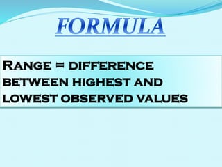 MEASURES OF CENTRAL TENDENCY AND MEASURES OF DISPERSION | PPTX