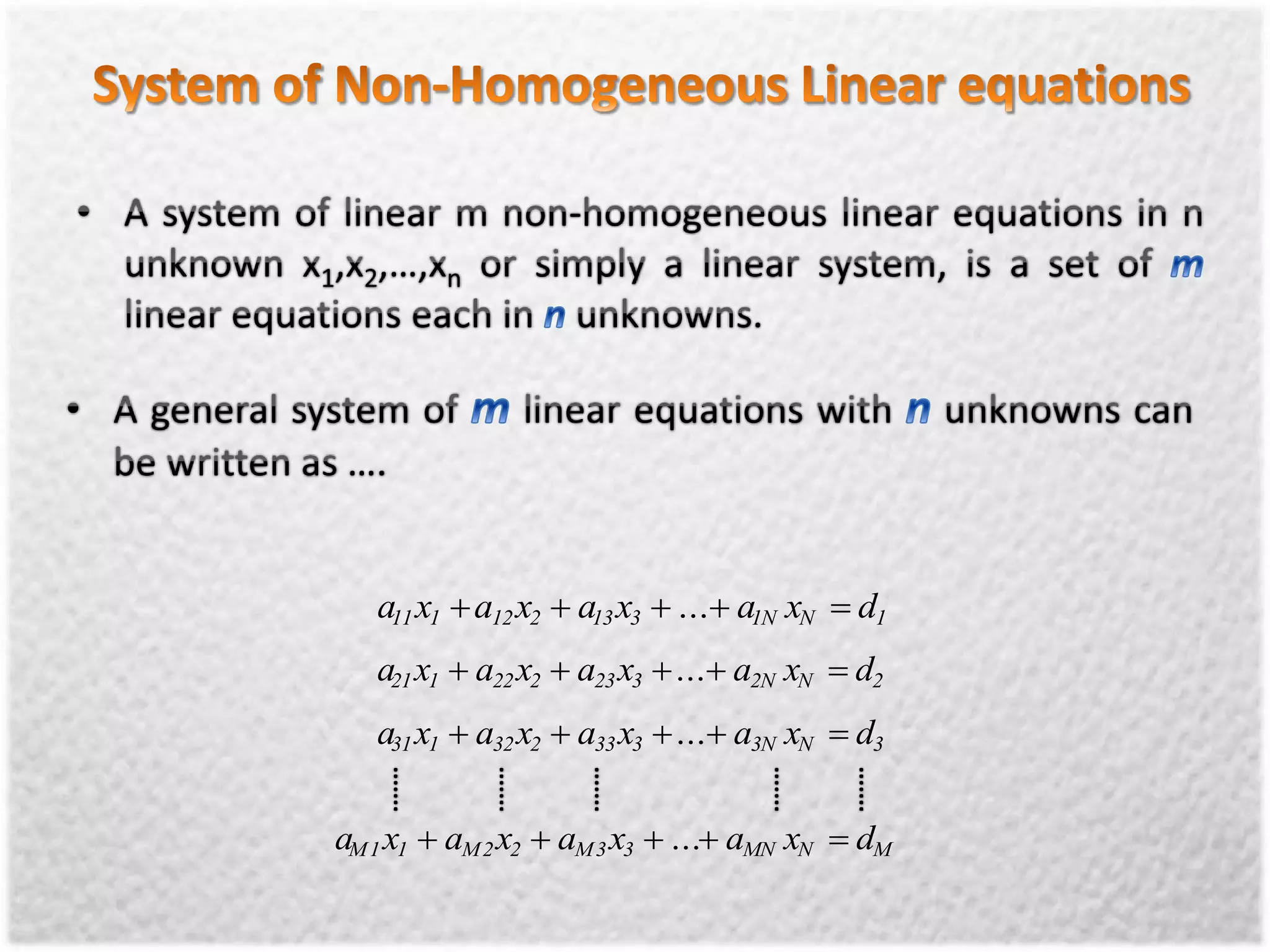 linear equations | PPTX
