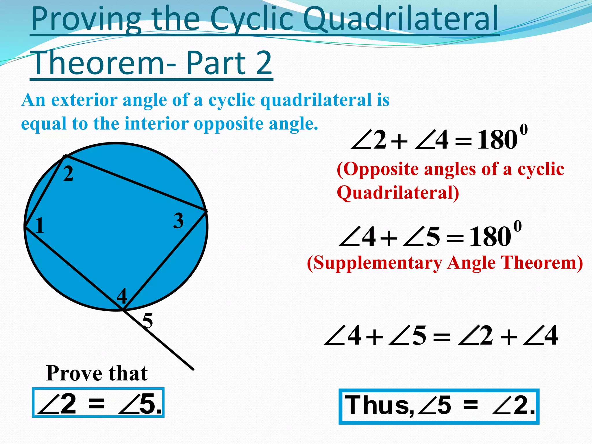 Cyclic Quadrilateral | PPTX