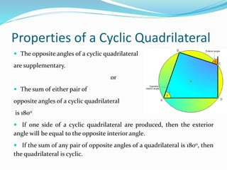 Cyclic Quadrilateral | PPTX
