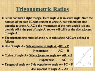 Introduction To Trigonometry | PPTX