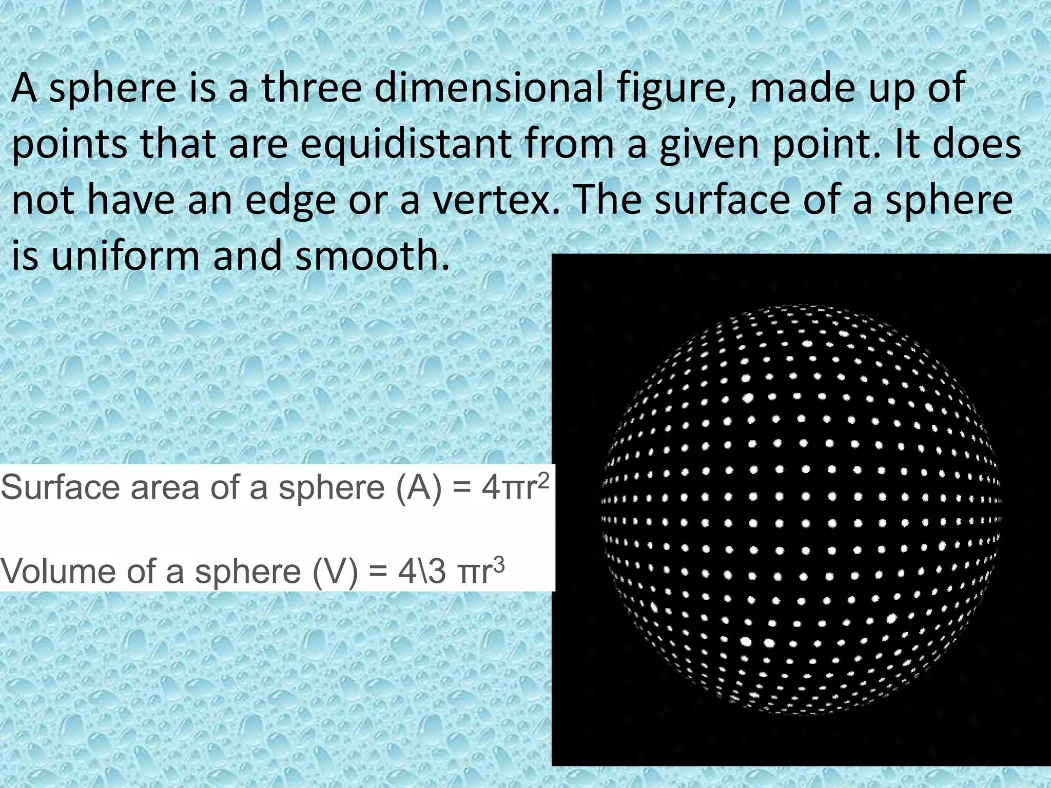 surface area and volumes class 9th | PPTX