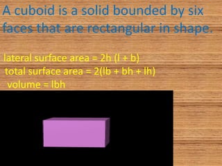 surface area and volumes class 9th | PPTX