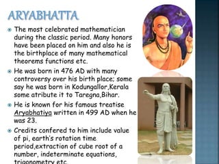 Milestones in Mathematics and Mathematicians By Prabhat Gaurav | PPT