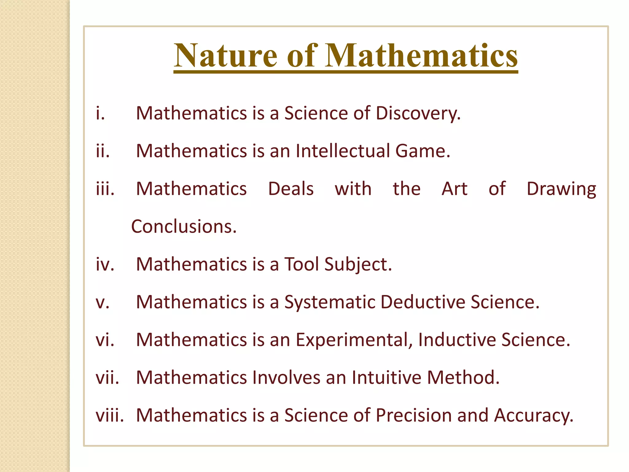 MATHEMATICS and How to Develop Interest in Maths? | PPSX
