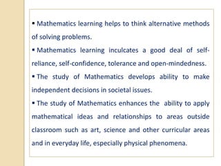 MATHEMATICS and How to Develop Interest in Maths? | PPSX