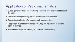 Vedic maths ppt by lakshay virmani | PPTX