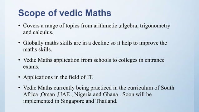 Vedic maths ppt by lakshay virmani | PPTX