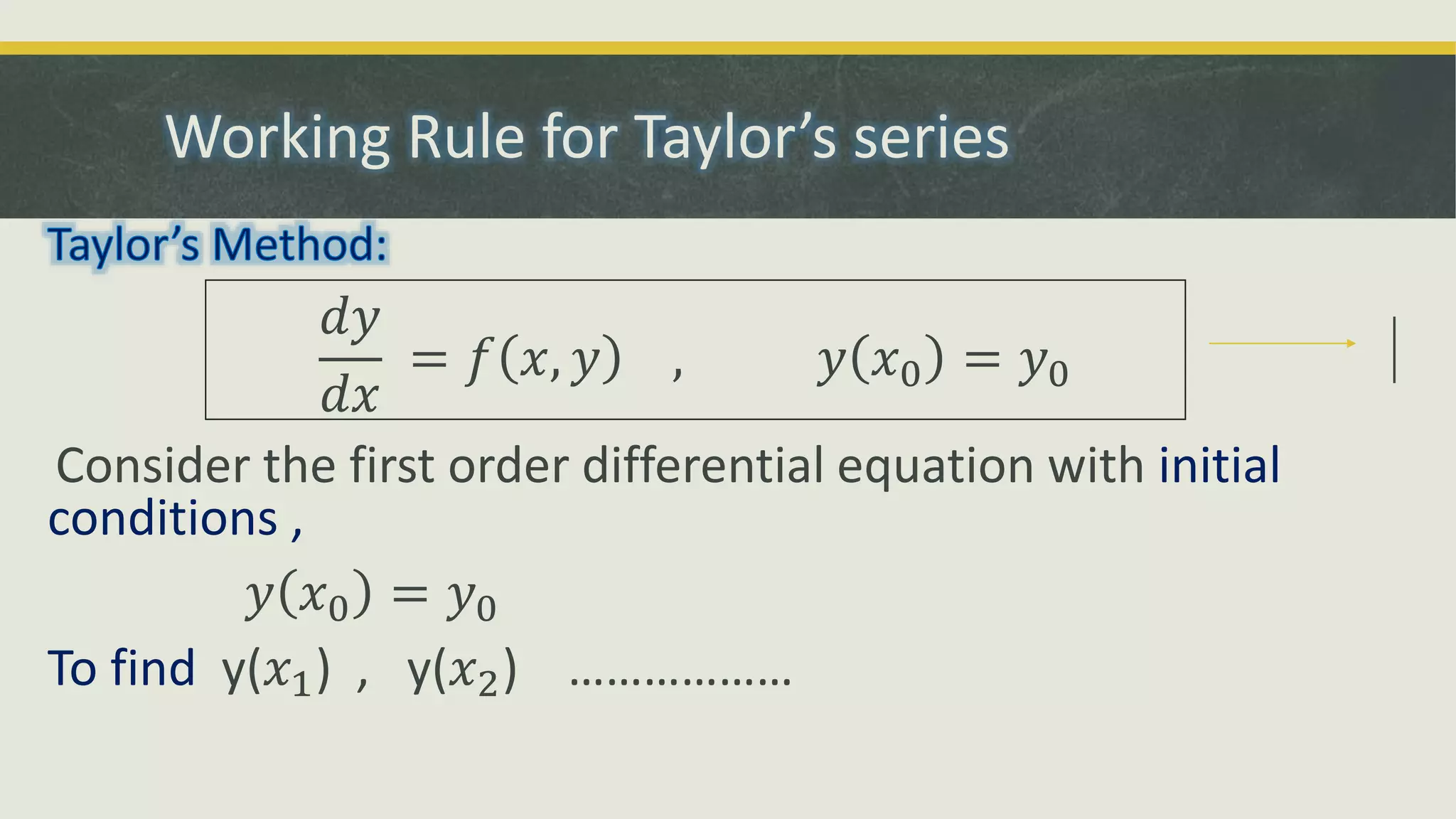 Taylors series | PPT
