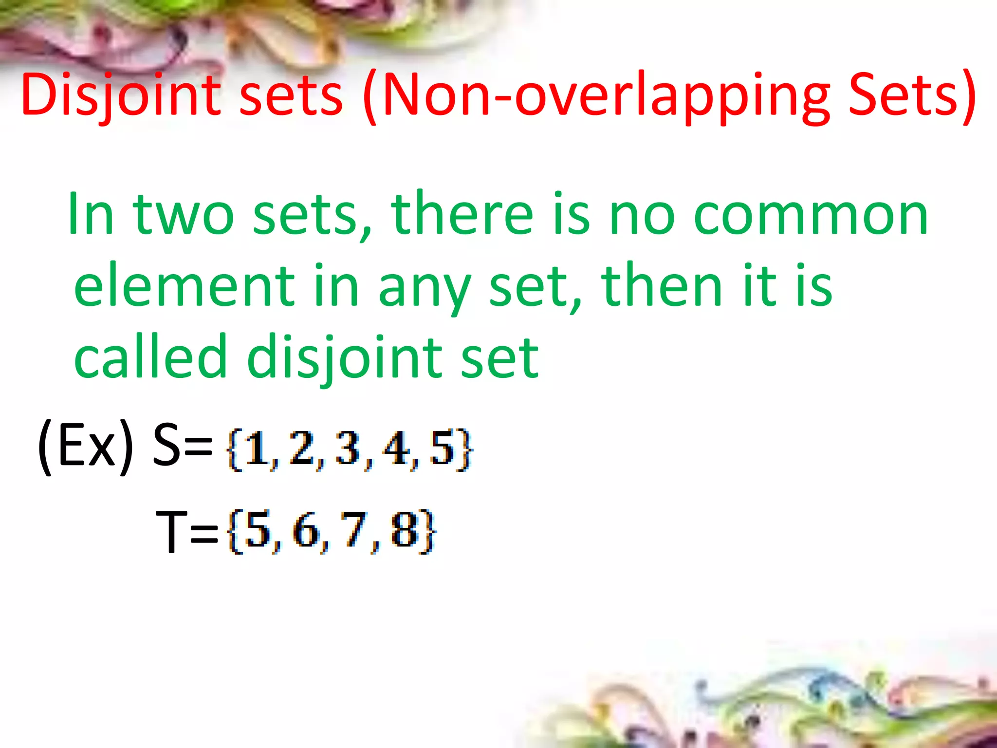 Business Mathematics - Types of sets | PPTX